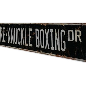 Bare Knuckle Boxing Boxing Sign No Gloves Boxing Boxing - Etsy