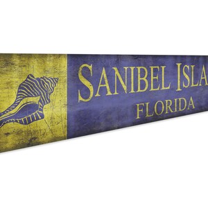 Sanibel Island Sign - Custom Island Sign - Vintage Style Sign - Sanibel ...