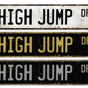 High Jump - High Jump Sign - High Jump Game - High Jump Decor - Custom ...