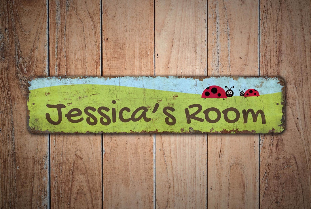 Jessica's Room - Kids Room - Kids Room Sign - Kids Room Decor - Vintage ...