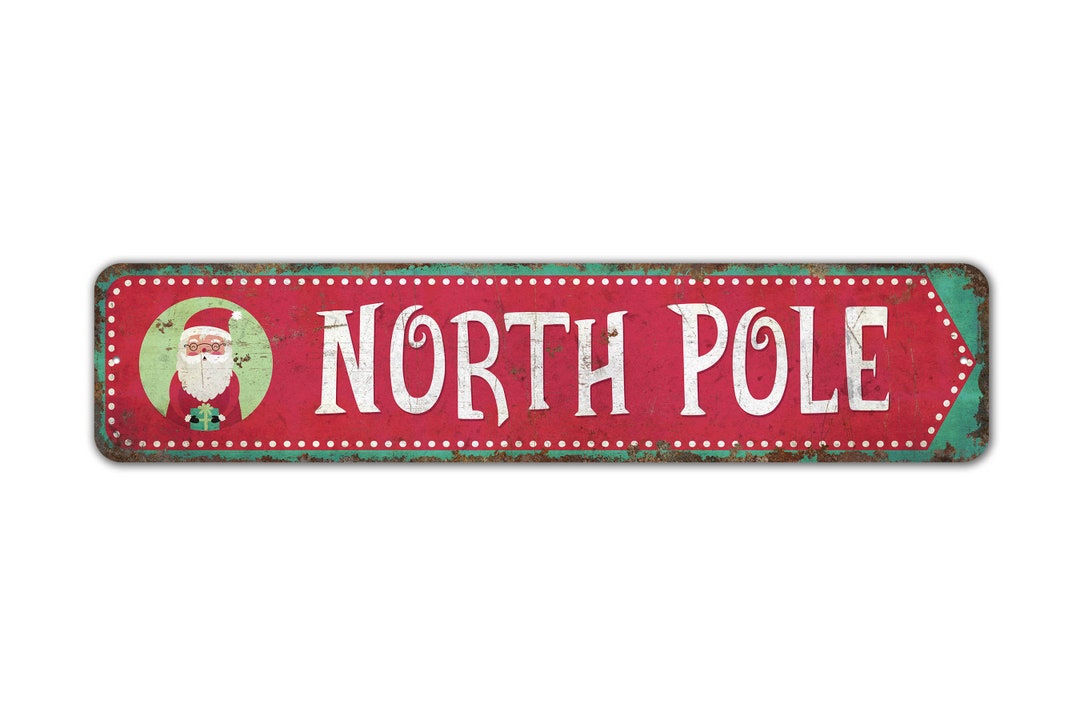 North Pole Sign - North Pole Decor - North Pole - Christmas Decor ...