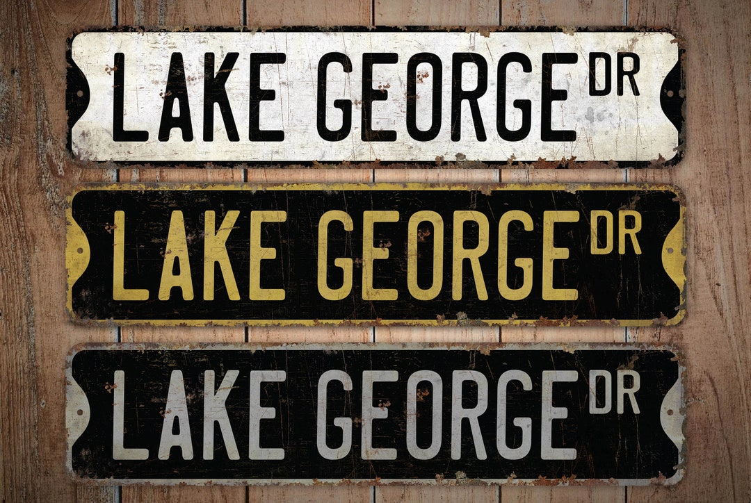 Lake George - Lake George Sign - New York Lake - Lake George Decor ...
