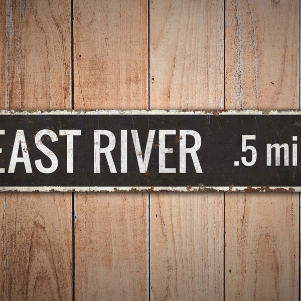 River Sign - Etsy