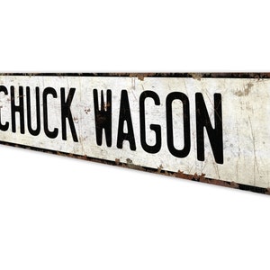 Chuck Wagon - Chuck Wagon Sign - Vintage Style Sign - Chuck Wagon Decor ...
