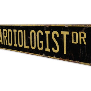 Cardiologist Cardiologist Sign Cardiologist Decor Vintage Style Sign ...