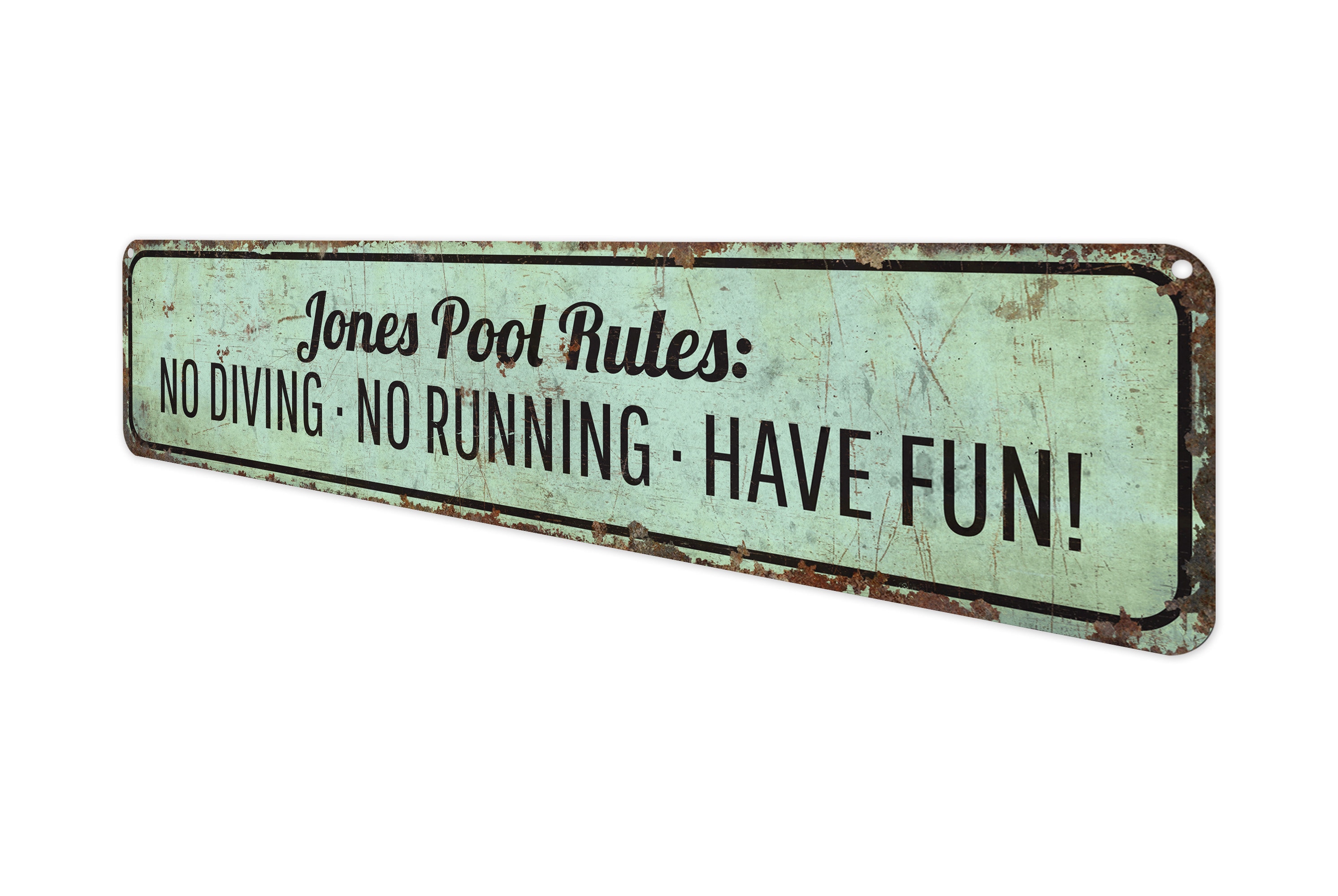 Pool Rule Sign No Diving Sign Pool Decor Vintage Style - Etsy