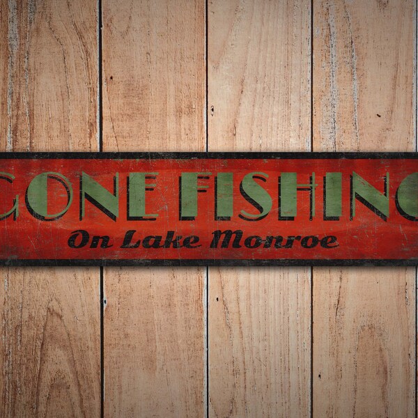 Gone Fishing Sign - Etsy