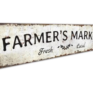 Farmer's Market - Farmer's Market Sign - Market Decor - Fresh and Local ...