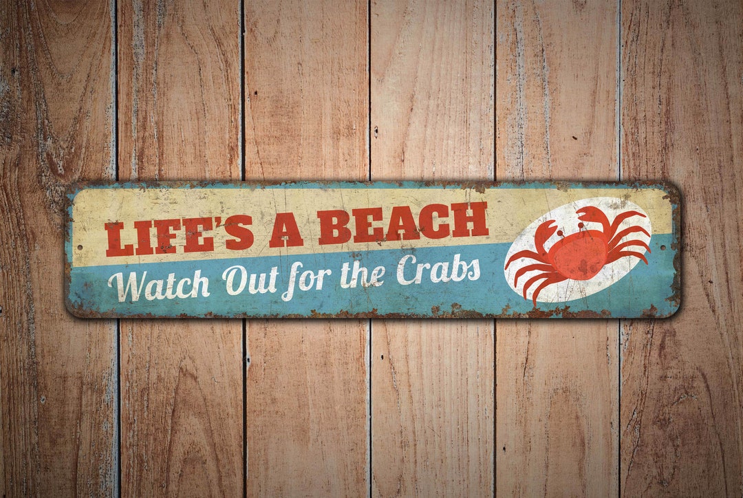 Life's A Beach Sign - Life's A Beach - Beach Sign Decor - Beach Sign ...