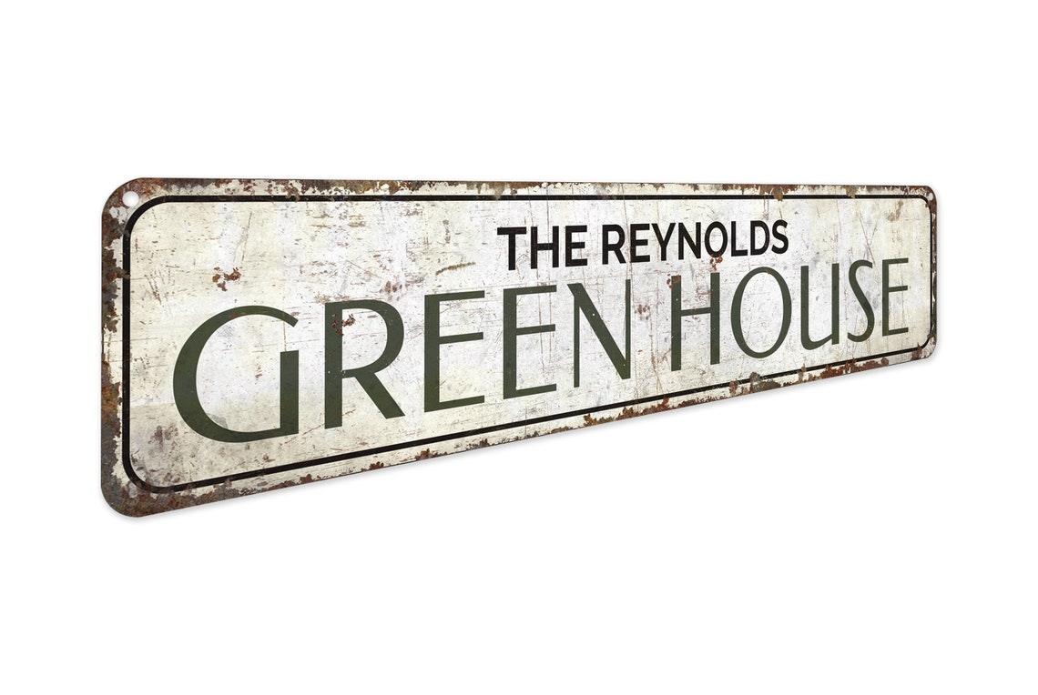 Green House Sign Custom Green House Greenhouse Decor - Etsy