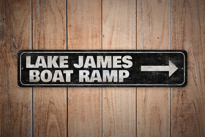 Boat Ramp Arrow Sign Custom Boat Ramp Boat Ramp Decor - Etsy