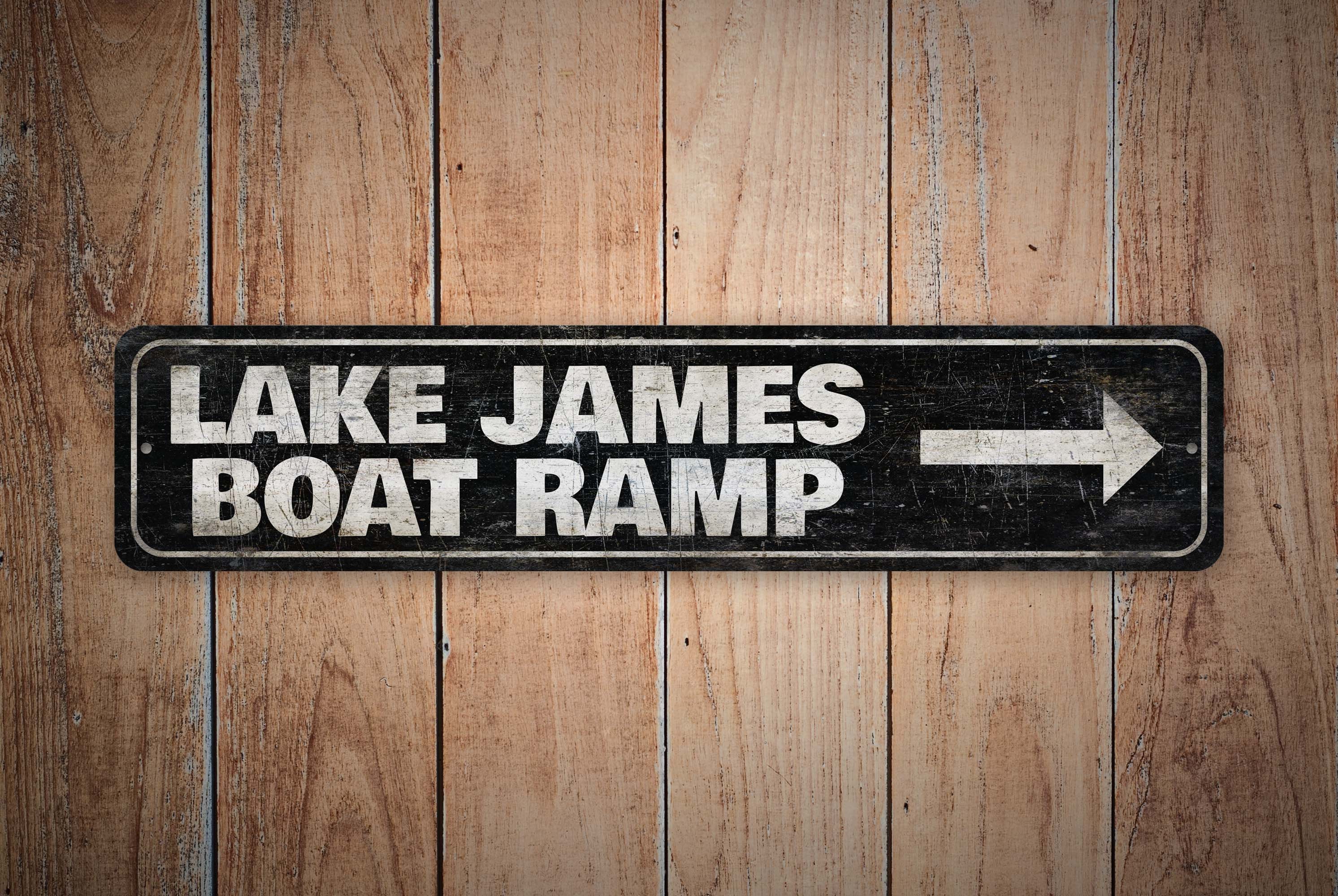 Boat Ramp Arrow Sign Custom Boat Ramp Boat Ramp Decor - Etsy