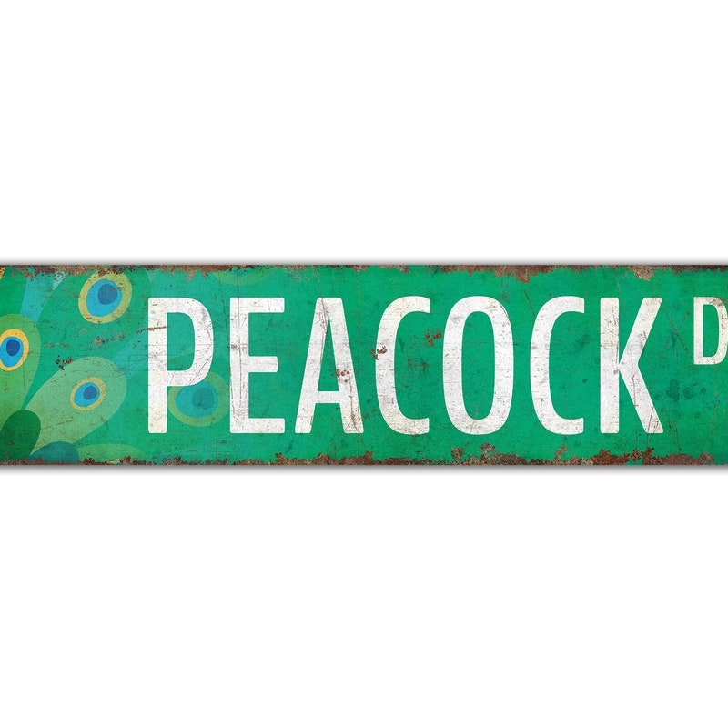 Peacock Sign - Etsy