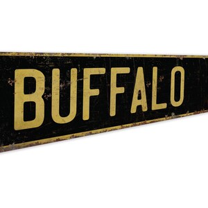 Buffalo - Buffalo Sign - Buffalo Decor - Vintage Style Sign - Custom ...