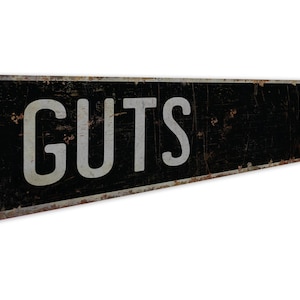 Guts Sign - Guts Decor - Custom Guts - Custom Style Sign - Custom Style ...