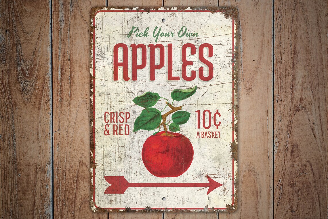 Pick Your Apples - Pick Your Apples Sign - Pick Your Apples Decor ...
