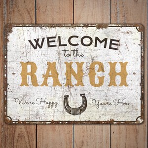 Welcome to the Ranch - Ranch Decor - Ranch Sign - Cowboy Gift - Ranch ...