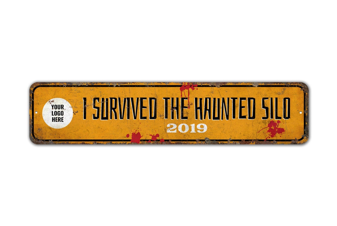 Haunted Silo - Haunted Silo Sign - Halloween Sign - Halloween Decor ...