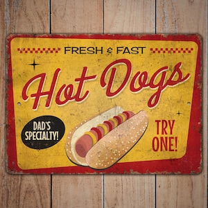 Hot Dogs Sign - Home Style Hot Dogs - Hot Dogs - Restaurant Sign ...