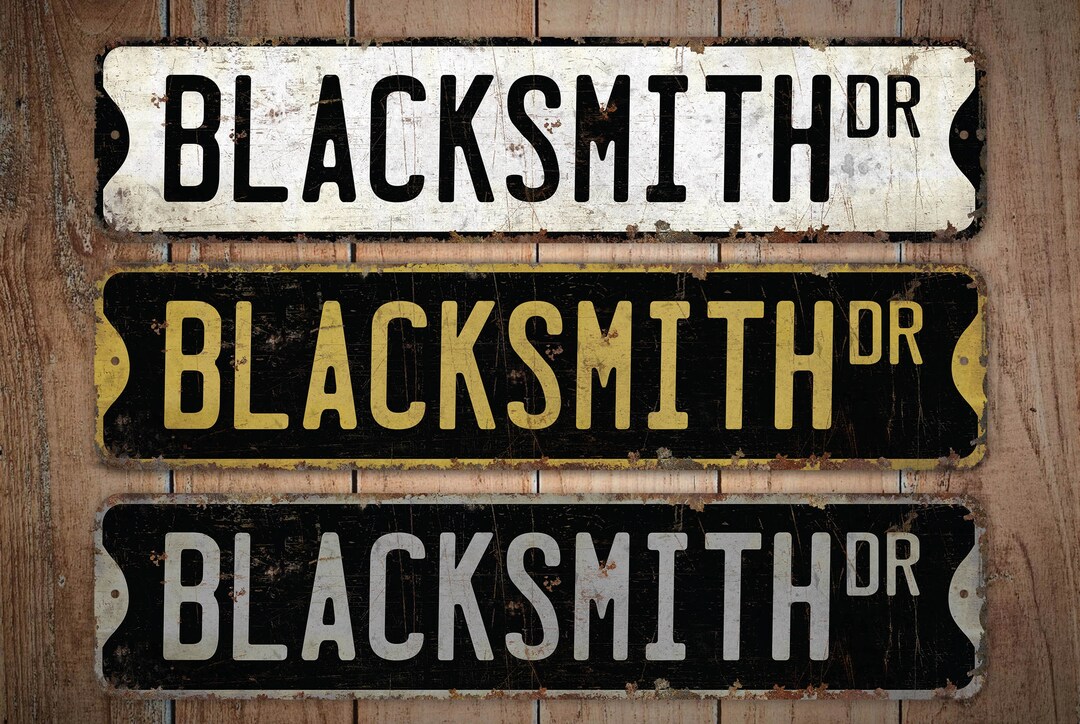 Blacksmith - Blacksmith Sign - Blacksmith Decor - Vintage Style Sign ...