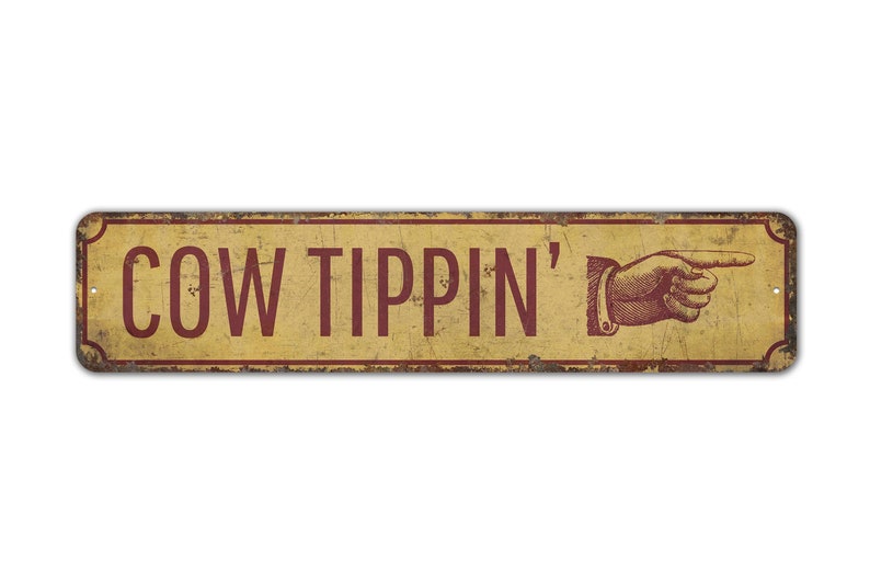 Cow Tipping Sign - Cow Tippin - Country House Decor - Farm Sign - Farm ...