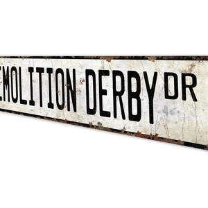 Demolition Derby - Demolition Derby Sign - Derby Game - Derby Decor ...