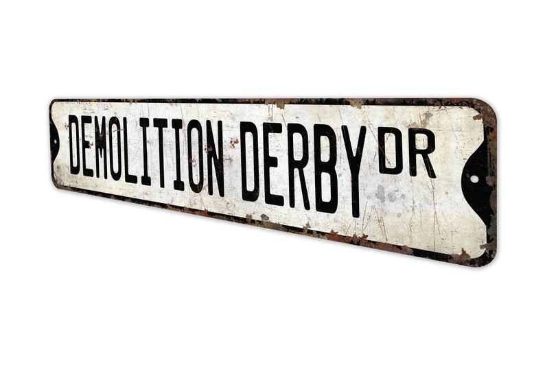 Demolition Derby Demolition Derby Sign Derby Game Derby - Etsy