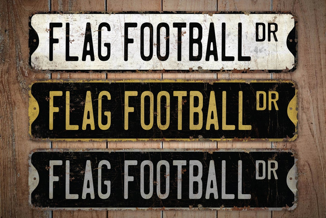 Flag Football - Flag Football Sign - Flag Football Game - Flag Football ...