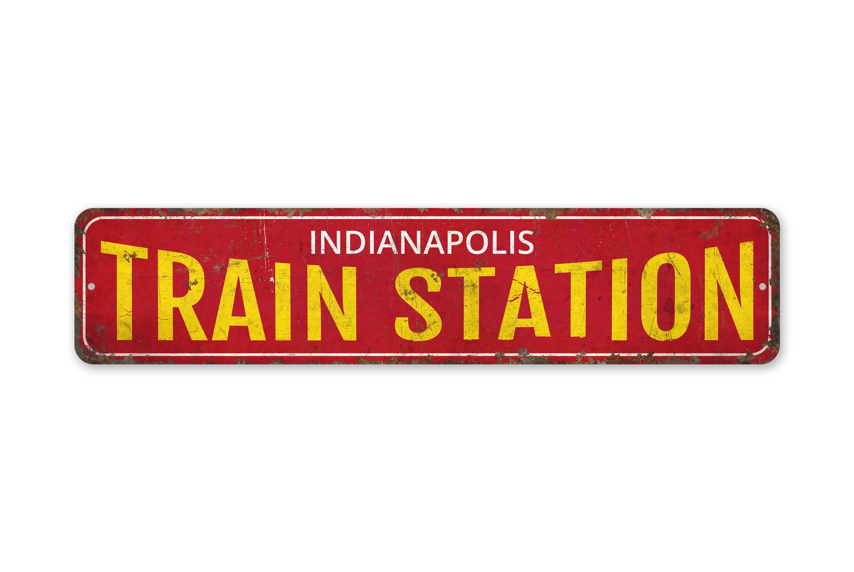 Train Station Sign - Custom Train Station - Train Station Decor - Rail ...