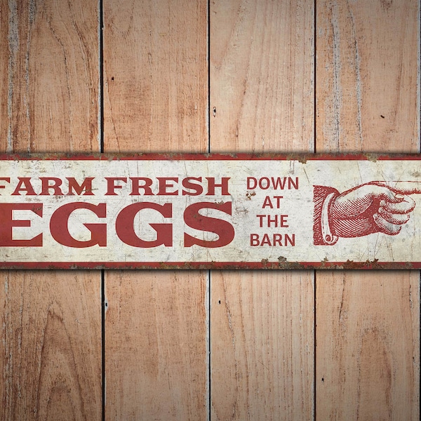Vintage Egg Sign - Etsy