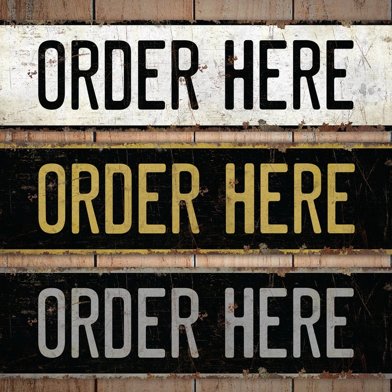 Order Here Sign - Etsy