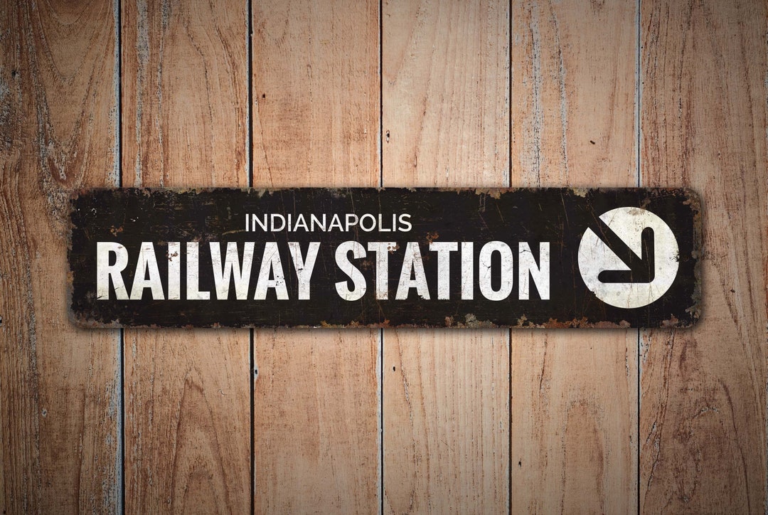 Railway Station Sign - Railway Station Sign - Railway Station Decor ...