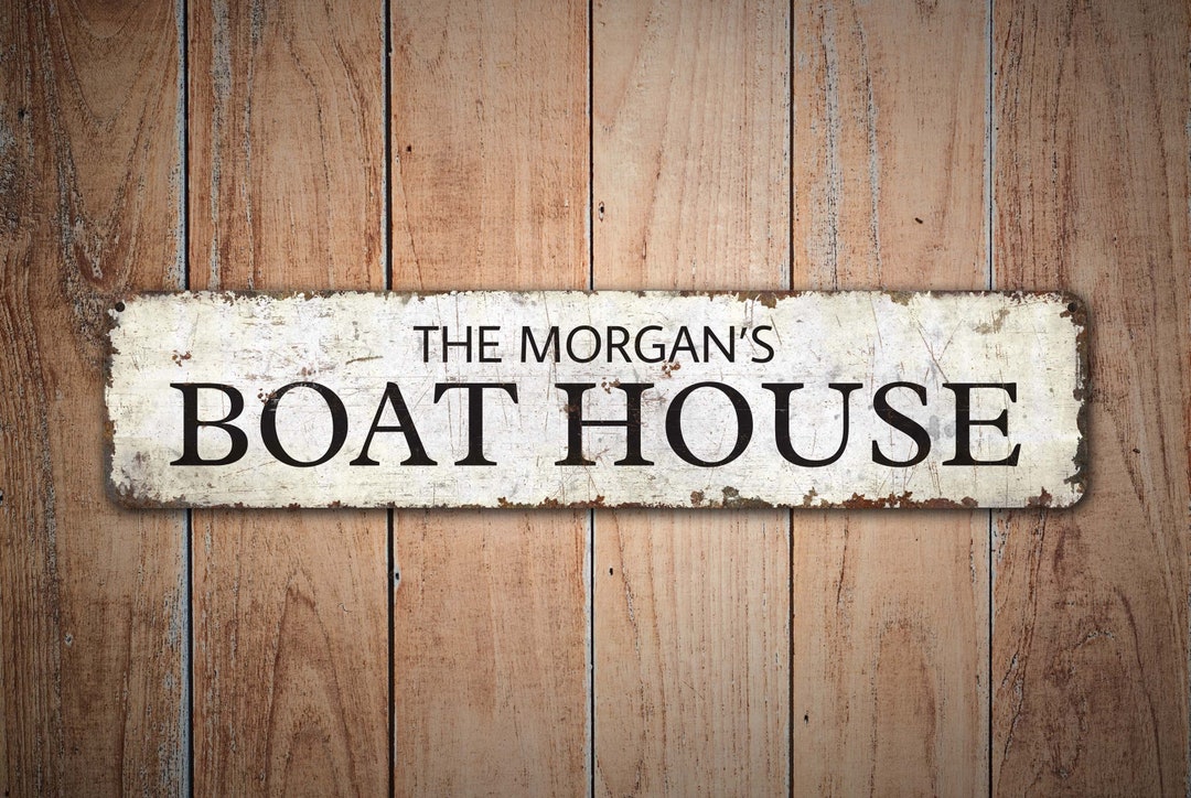 Boat House Sign - Lake Boat House - Boat House - Beach Boat House ...