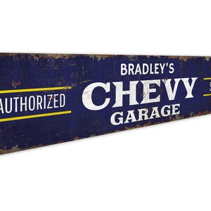 Chevy Garage - Chevy Garage Sign - Authorized Chevy Garage - Chevy ...
