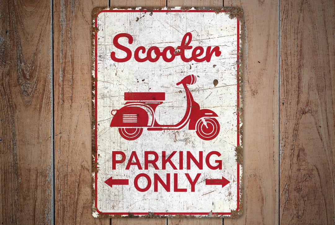Scooter Parking - Scooter Parking Sign - Car Parking Sign - Parking ...