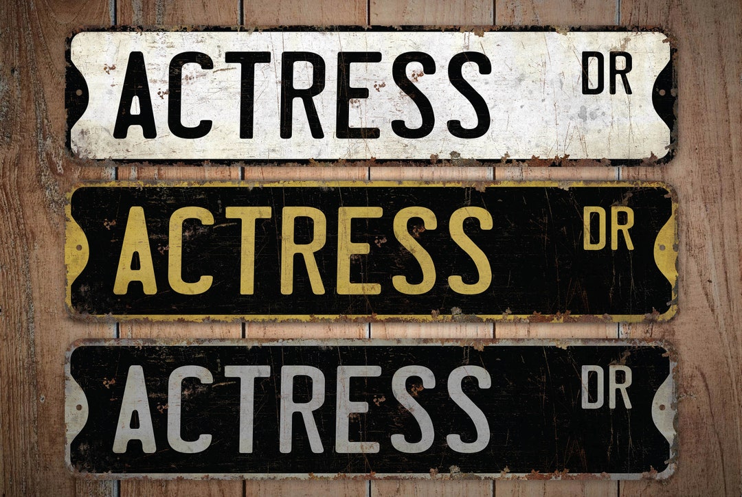 Actress - Actress Sign - Actress Decor - Vintage Style Sign - Custom ...