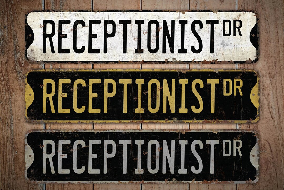 Receptionist - Receptionist Sign - Receptionist Decor - Vintage Style ...