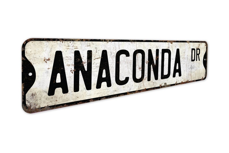 Anaconda - Anaconda Sign - Anaconda Decor - Vintage Style Sign - Custom ...