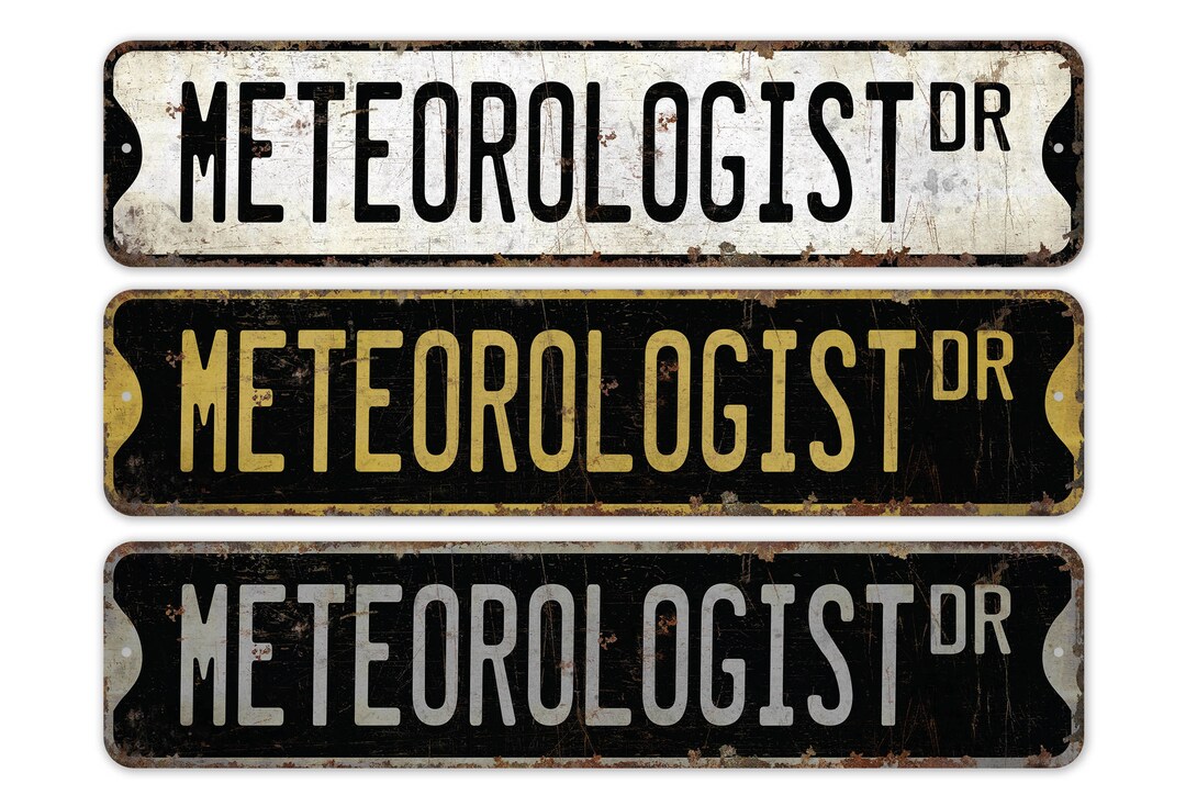 Meteorologist - Meteorologist Sign - Meteorologist Decor - Vintage ...