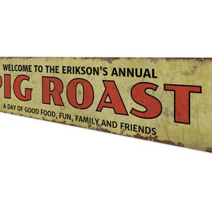 Pig Roast Sign - Pig Roast - Pig Roast Decor - Custom Pig Roast Decor ...