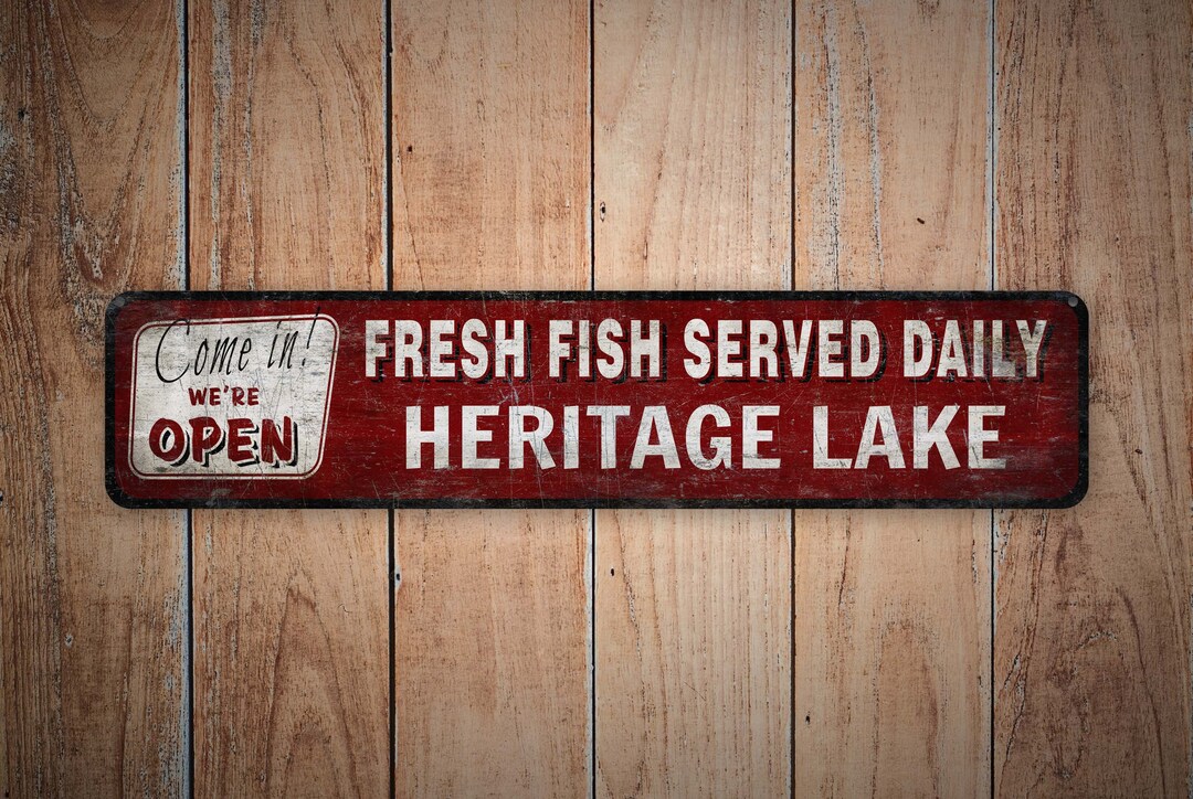 Fresh Fish Served Daily - Fresh Fish Sign - Fresh Water Fish - Lake ...