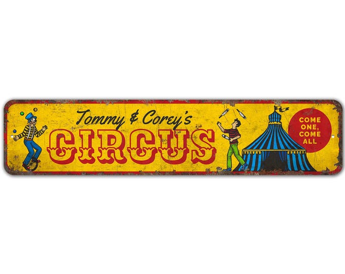 Circus Main Entry Sign, Main Entry, Circus Rooms, Vintage Circus, Sign ...