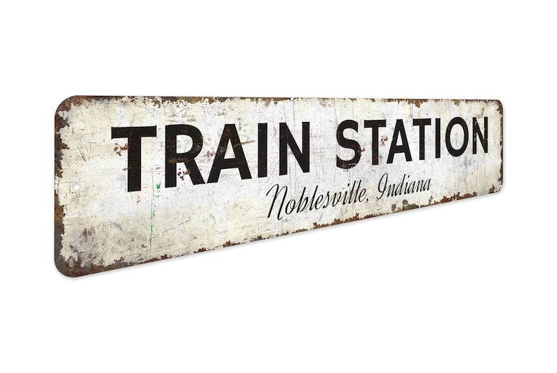 Train Station Sign Custom Train Station Train Station - Etsy