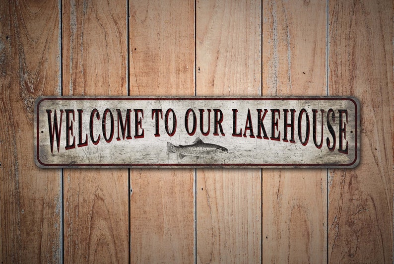 Welcome to Lake House Welcome Sign Lake House Decor Arch - Etsy