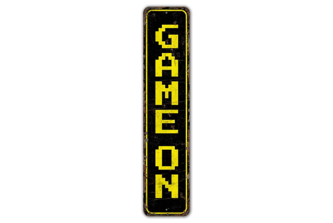 Game on Sign - Game on Decor - Kids Room Sign - Kids Room Door Decor ...