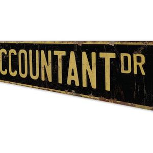 Accountant - Accountant Sign - Accountant Decor - Vintage Style Sign ...