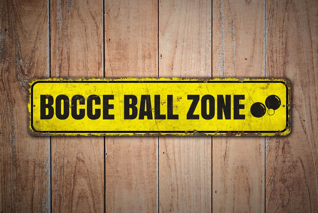 Bocce Ball Zone - Bocce Ball Zone Sign - Bocce Ball Zone Decor ...