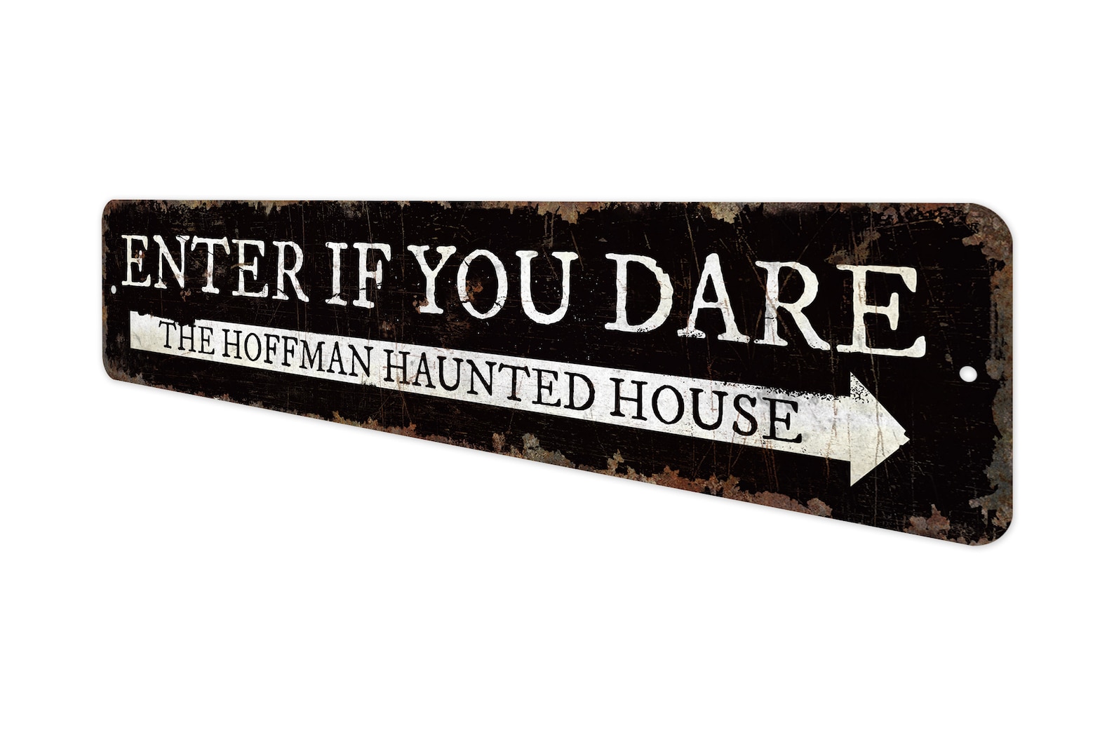 Hunted House Caution - Vintage Style Sign - Hunted House Sign ...