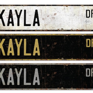 Kayla Name Sign - Children Name Sign - Girls Name Sign - Home Decor ...