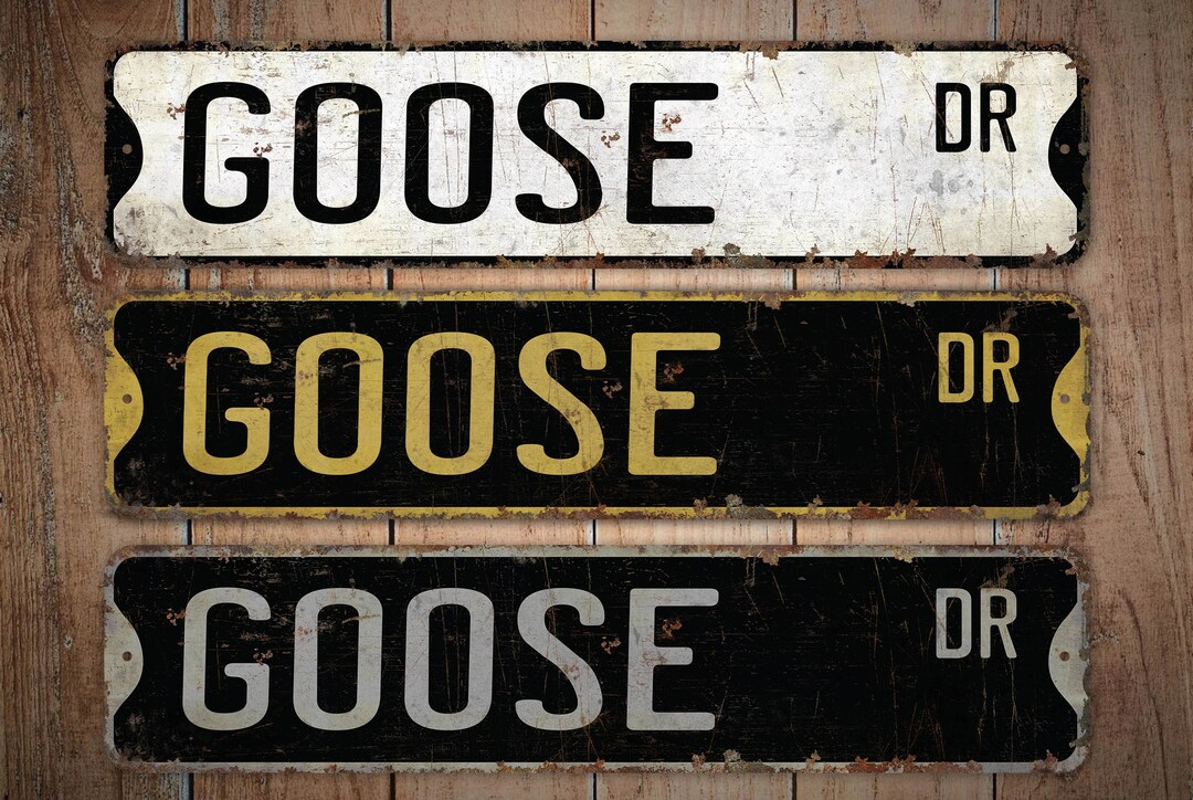 Goose - Goose Sign - Goose Gopher Decor - Vintage Style Sign - Custom ...